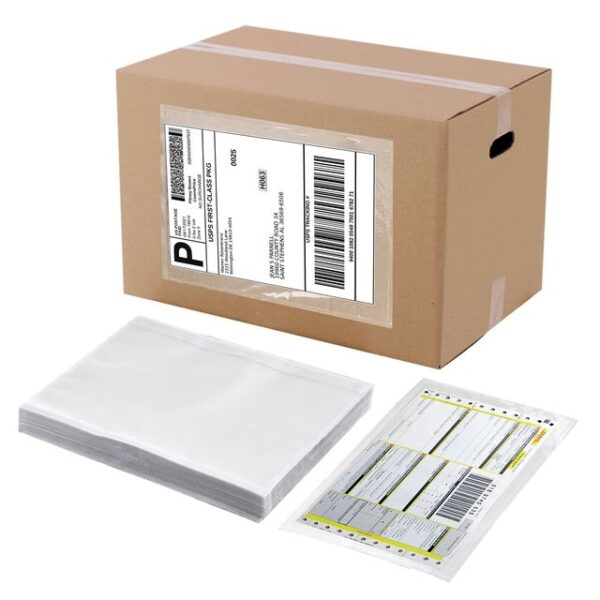 Carton Invoice Pouch (7.5X9.5) | Packing List Envelopes
